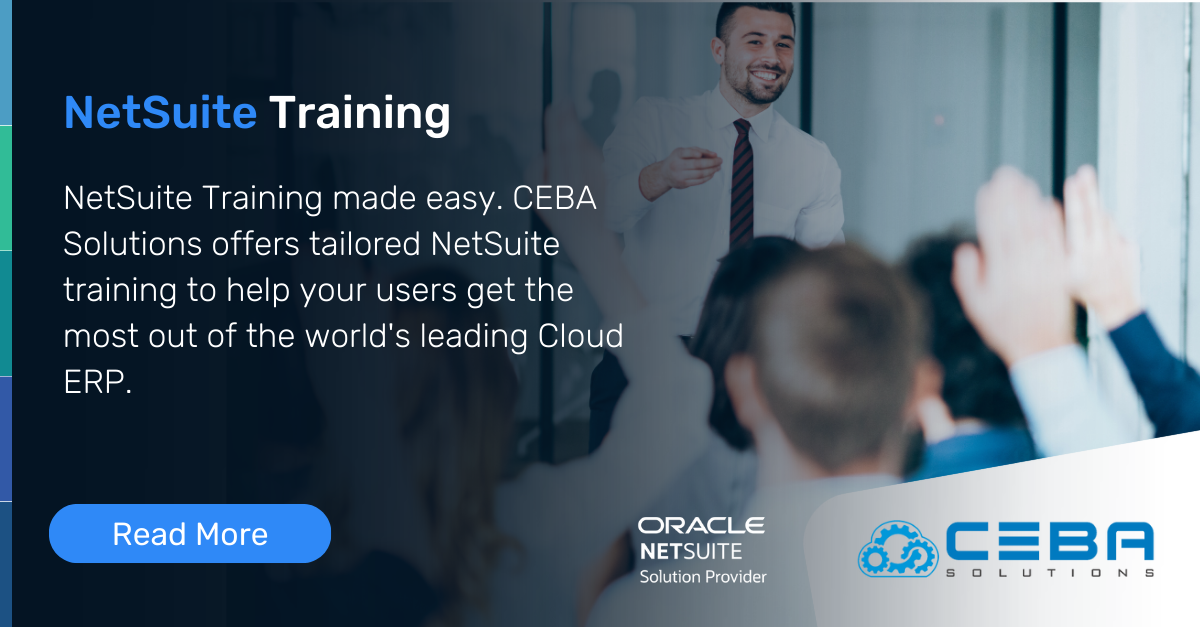 NetSuite Training | CEBA Solutions